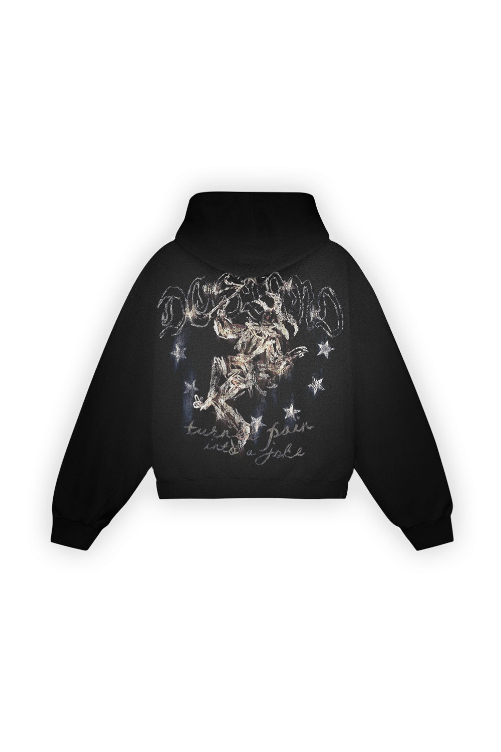 Joker Hoodie Faded Black v2 – FATE